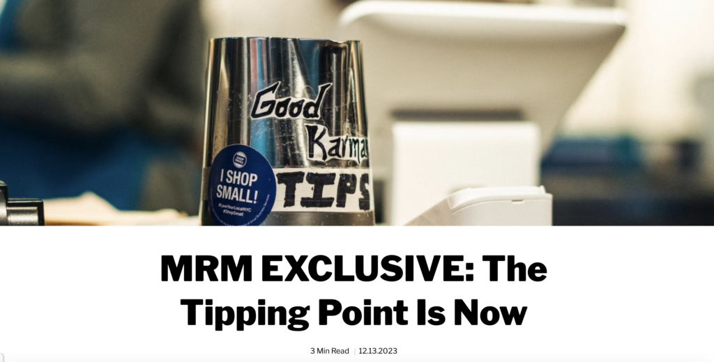 The Tipping Point Is Now